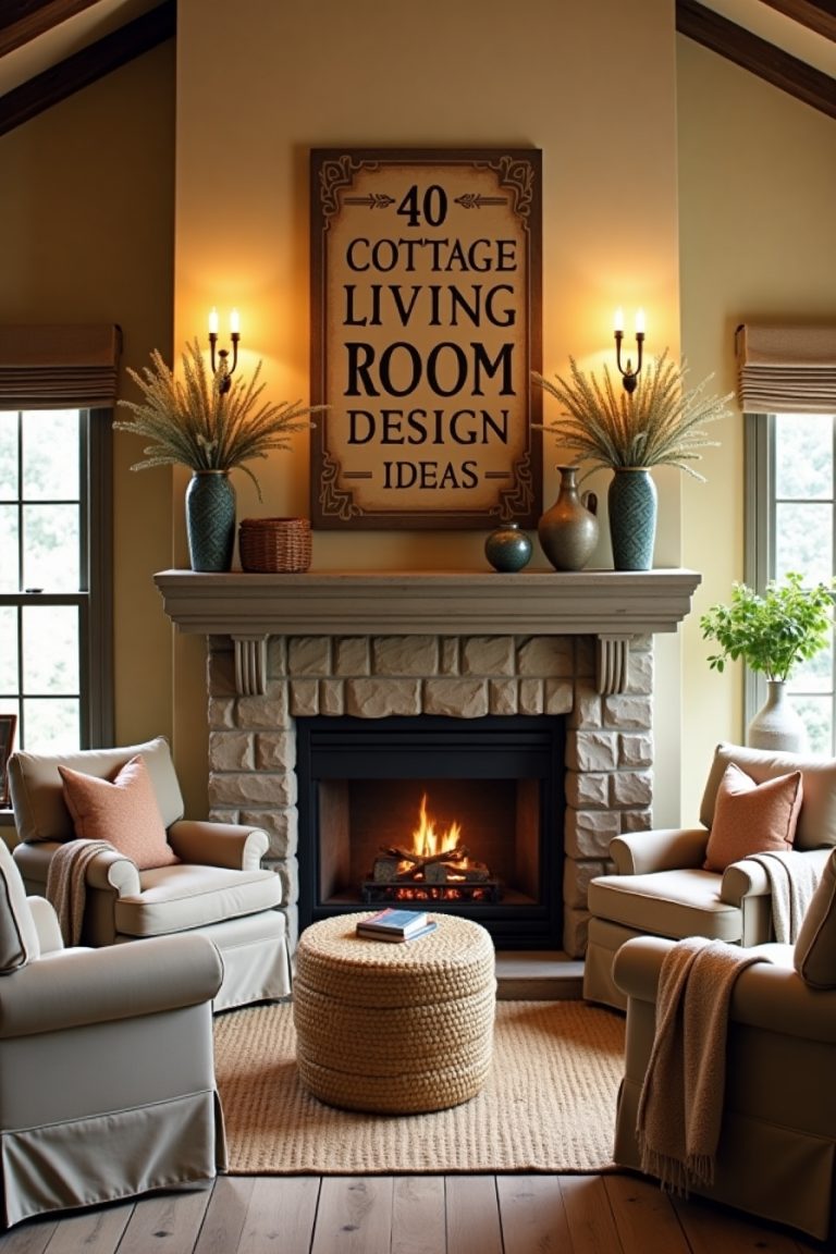 40 Cottage Living Room Design Ideas – VivyNest