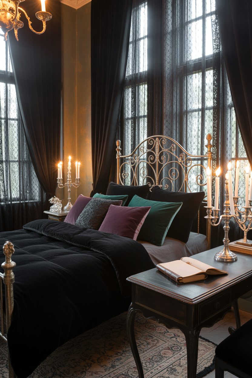 17 Gothic Boho Bedroom Ideas – VivyNest
