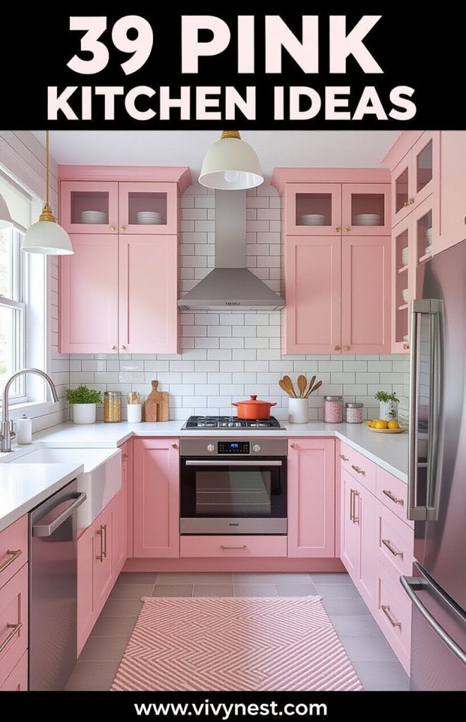 39 Pink Kitchen Ideas – VivyNest