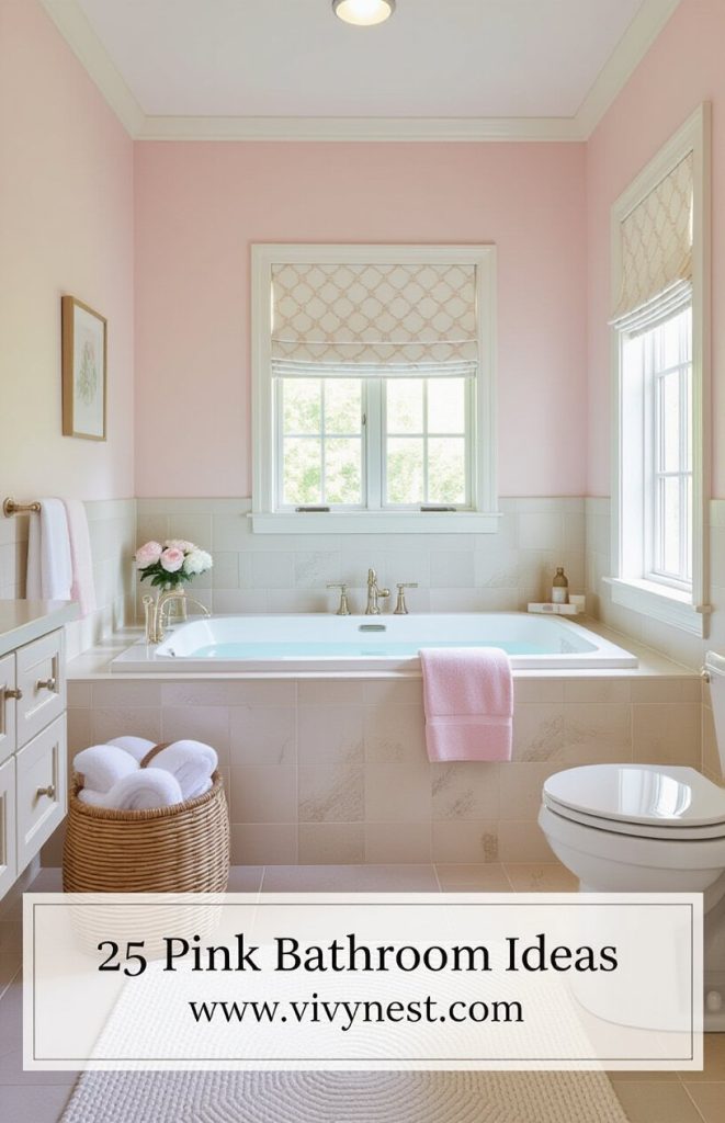 25 Pink Bathroom Ideas – VivyNest